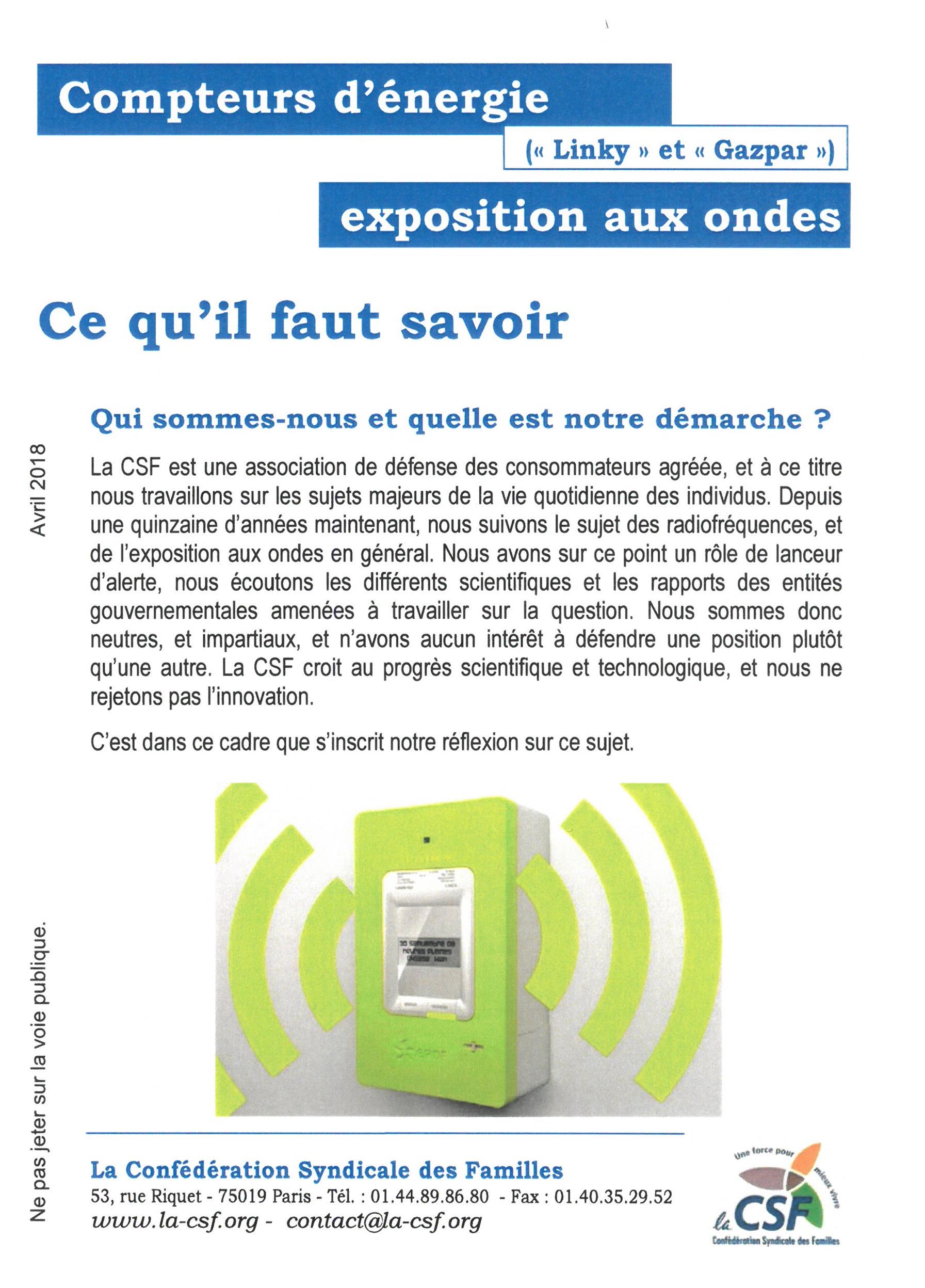 Informations aux consommateurs – CSF de Soissons